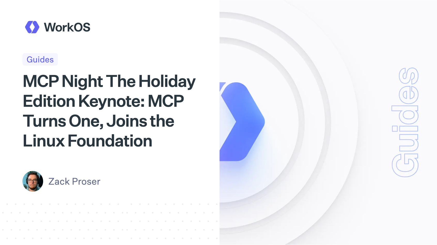 MCP Night The Holiday Edition Keynote: MCP Turns One, Joins the Linux ...
