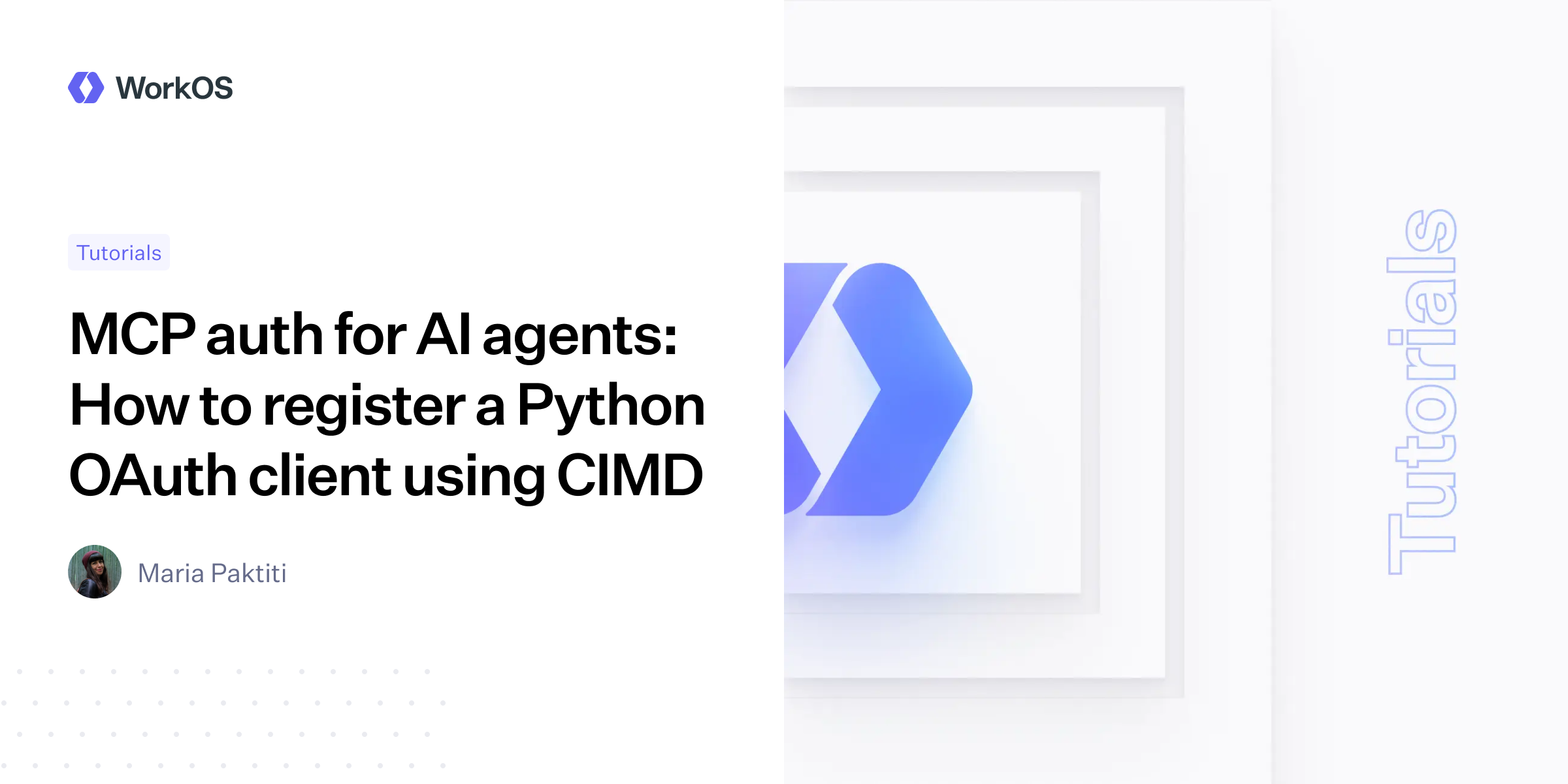MCP auth for AI agents: How to register a Python OAuth client using CIMD — WorkOS